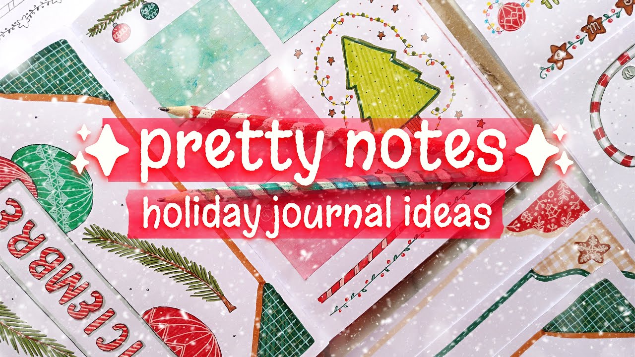 WAYS TO MAKE PRETTY NOTES (3) HEADER and BORDER DESIGN for PROJECT 🎄 ...