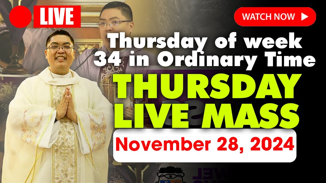 DAILY HOLY MASS LIVE TODAY - 4:00 AM Thu NOVEMBER 28, 2024 || Thursday ...