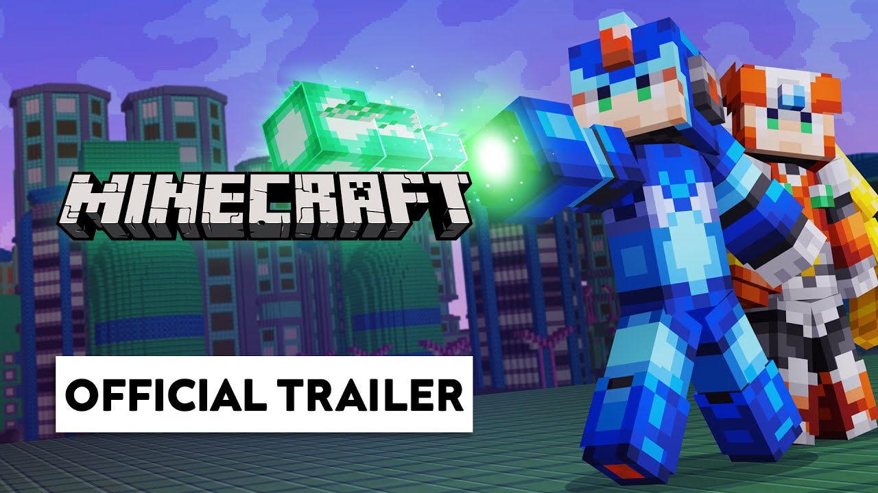 Minecraft X Mega Man X : le CROSSOVER surprenant 🧊 Official Trailer ...