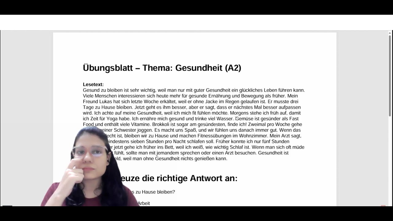 German Vocabulary A2 / B1 | Lesen A2/B1| German Reading Comprehension ...