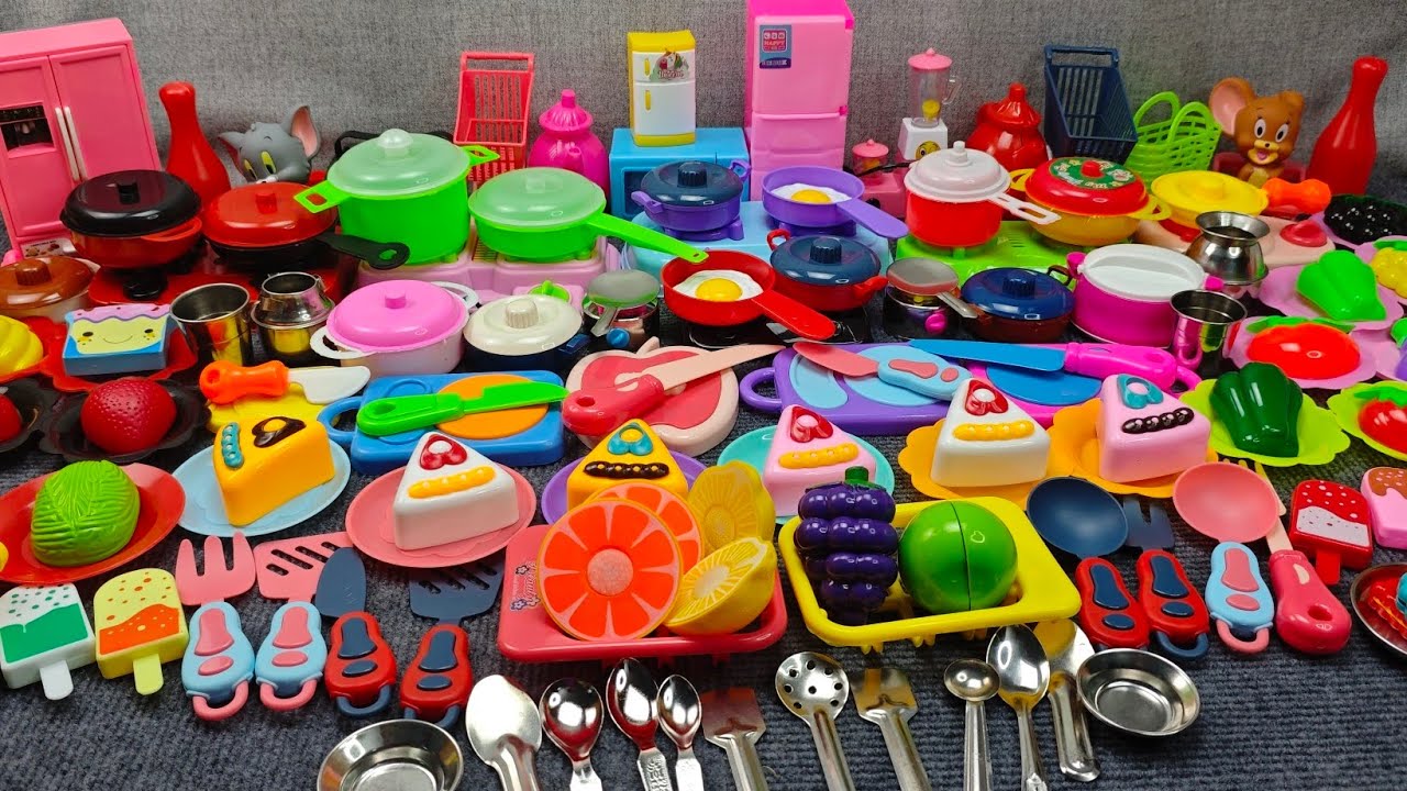 8 Minutes Satisfying with unboxing Hello Kitty Kitche Playset | Shruthi ...