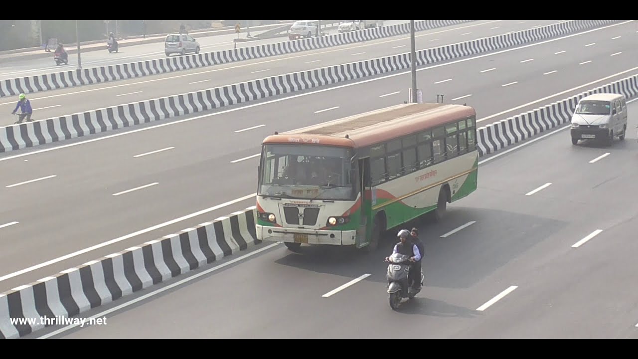 UPSRTC Buses on busy Delhi - Meerut Expressway at Noida | Uttar Pradesh ...