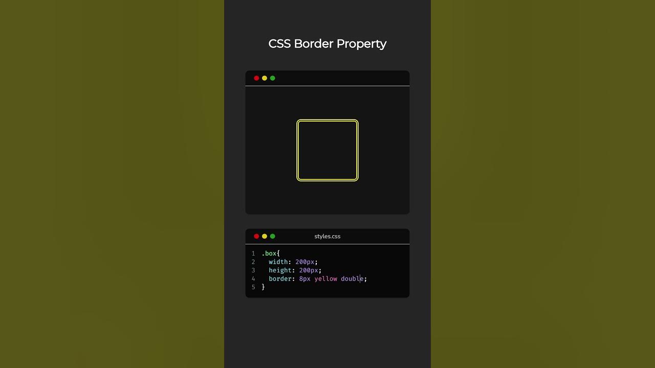 Different Css Border Property Css Css3 Webdevelopment React Angular Shorts Shorts Viral