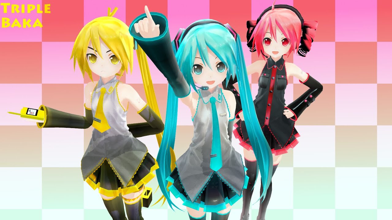 hatsune miku triple baka 1 hour - YouTube
