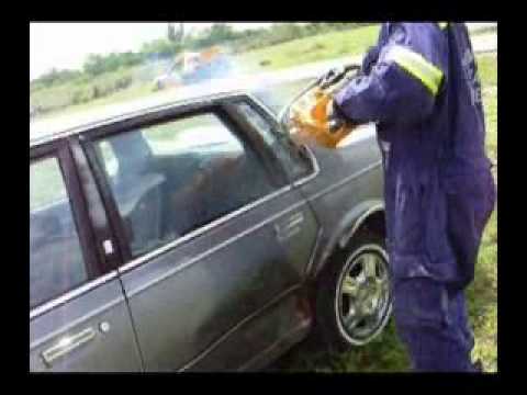 The EXTRACTOR Rescue Blades™ - Cutting Roof off Car - YouTube