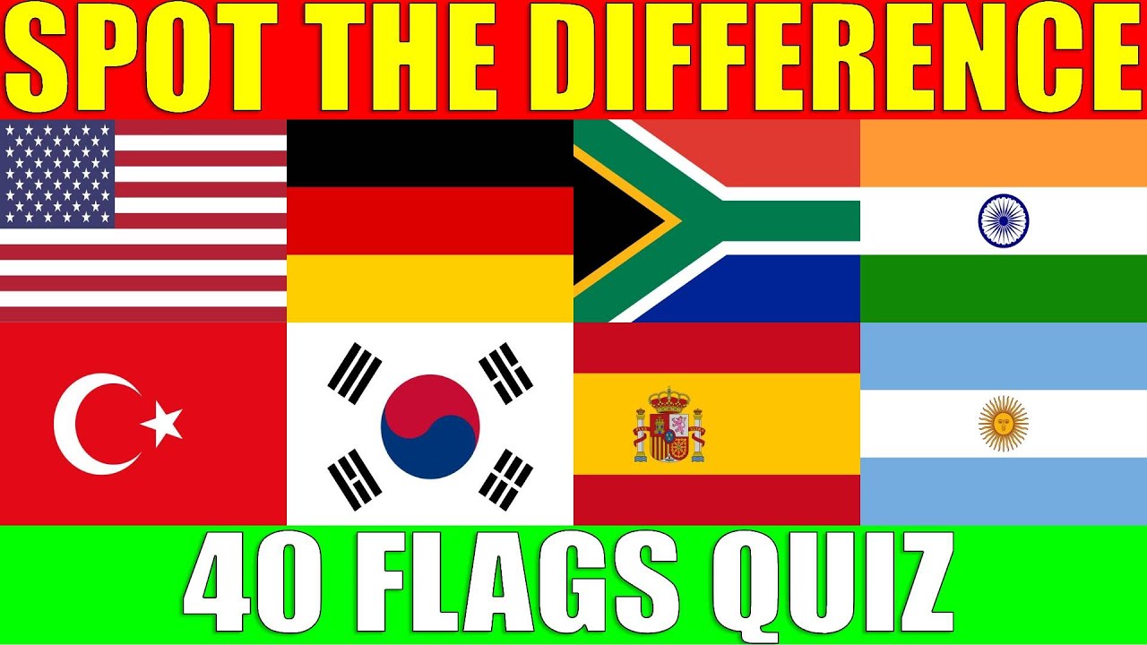 Find the WRONG FLAG Game | Test Your Attention Skills - YouTube