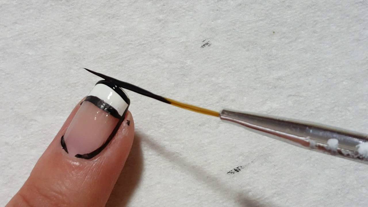 French Tip Outline - YouTube