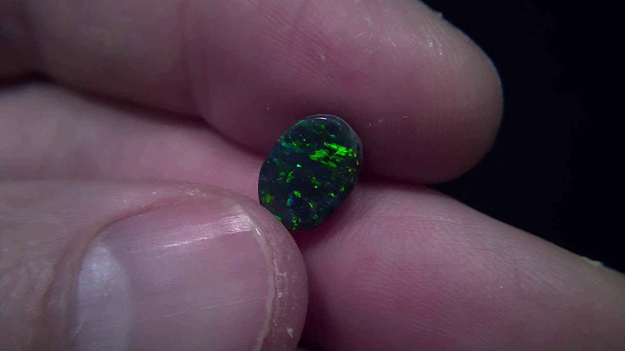 gem black opal straw pattern - YouTube