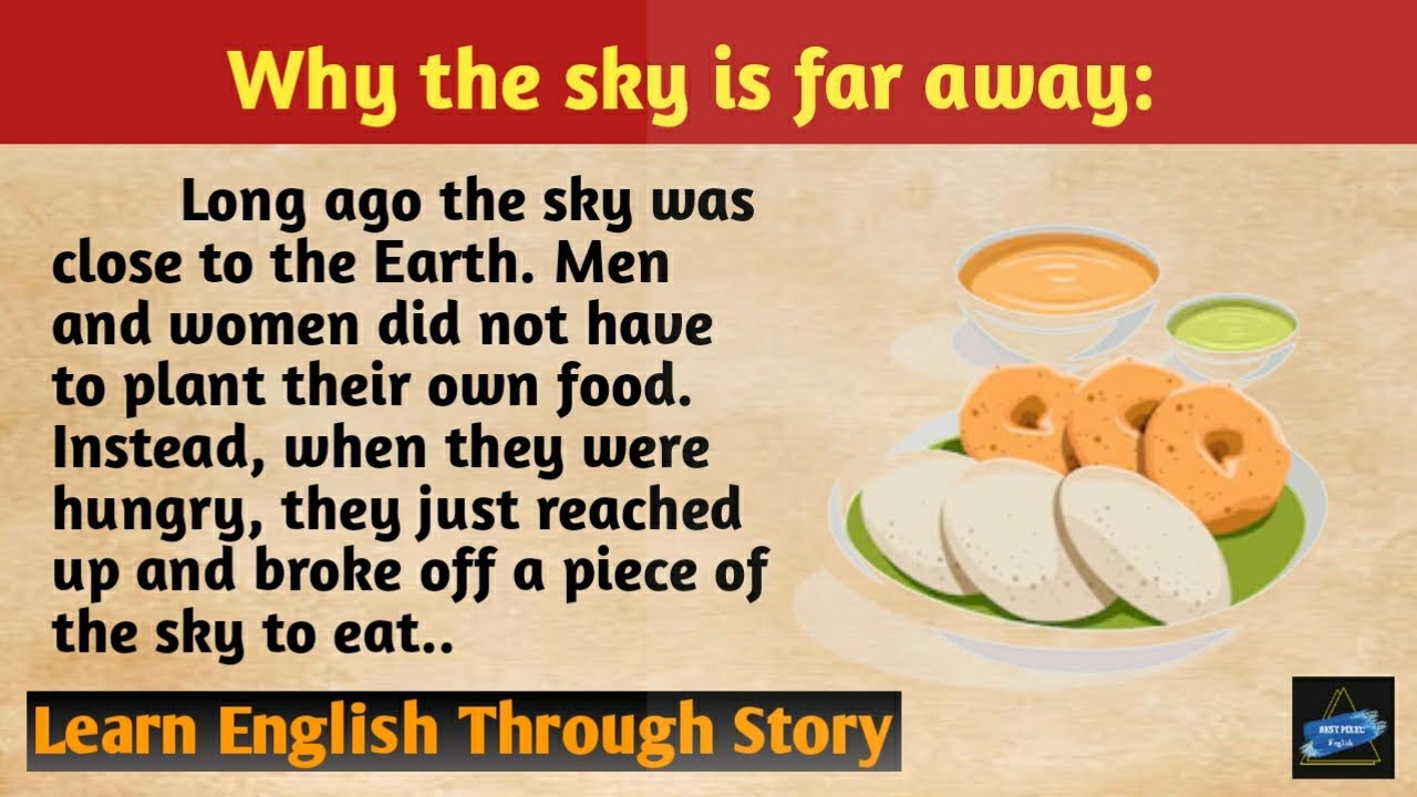 English Story || Why Sky Is Far Away || Best Pixel English || Learn ...
