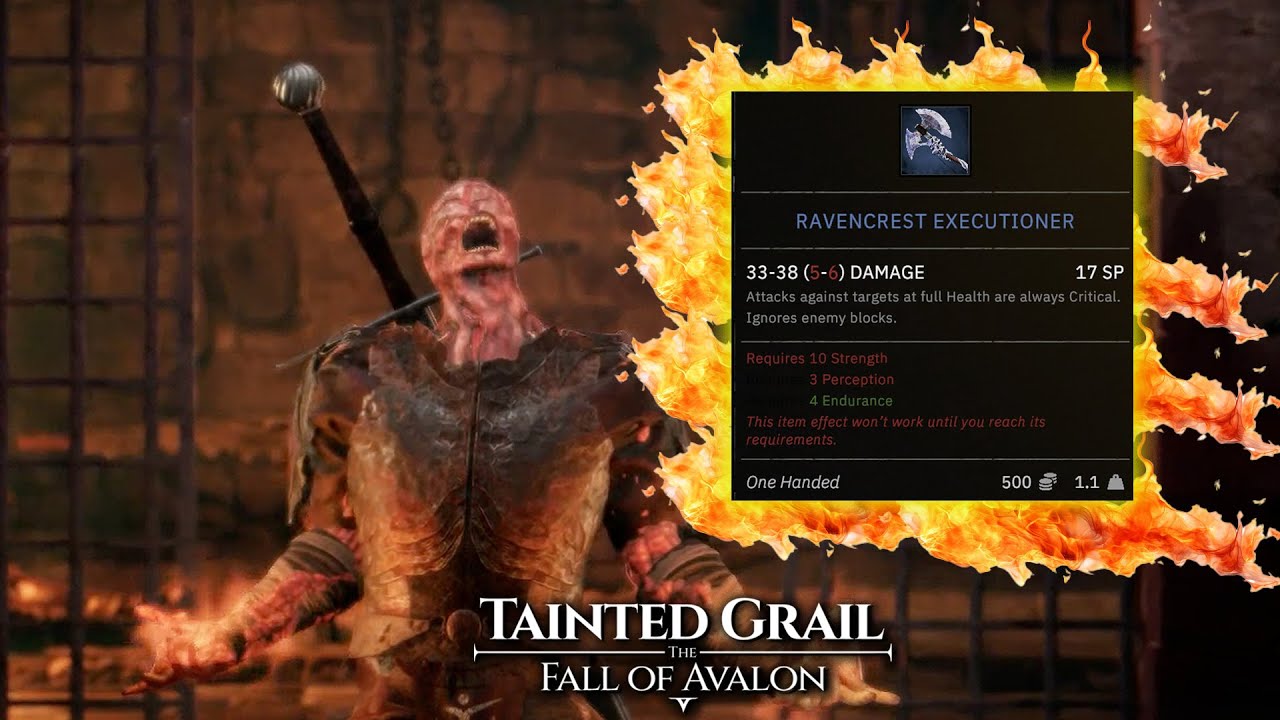 How To Get The Ravencrest Executioner Axe In Tainted Grail Fall Of The ...