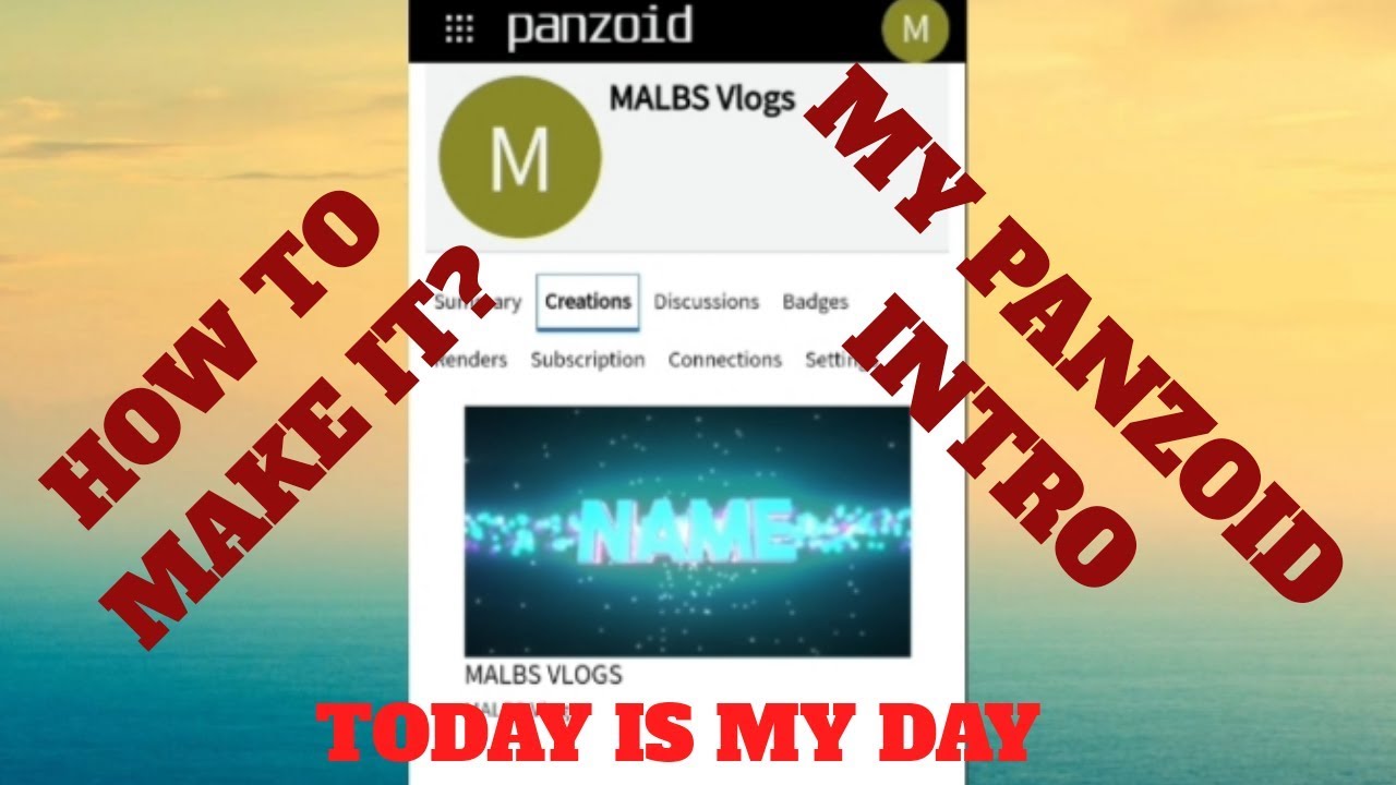 HOW TO MAKE PANZOID INTRO//3D INTRO - YouTube