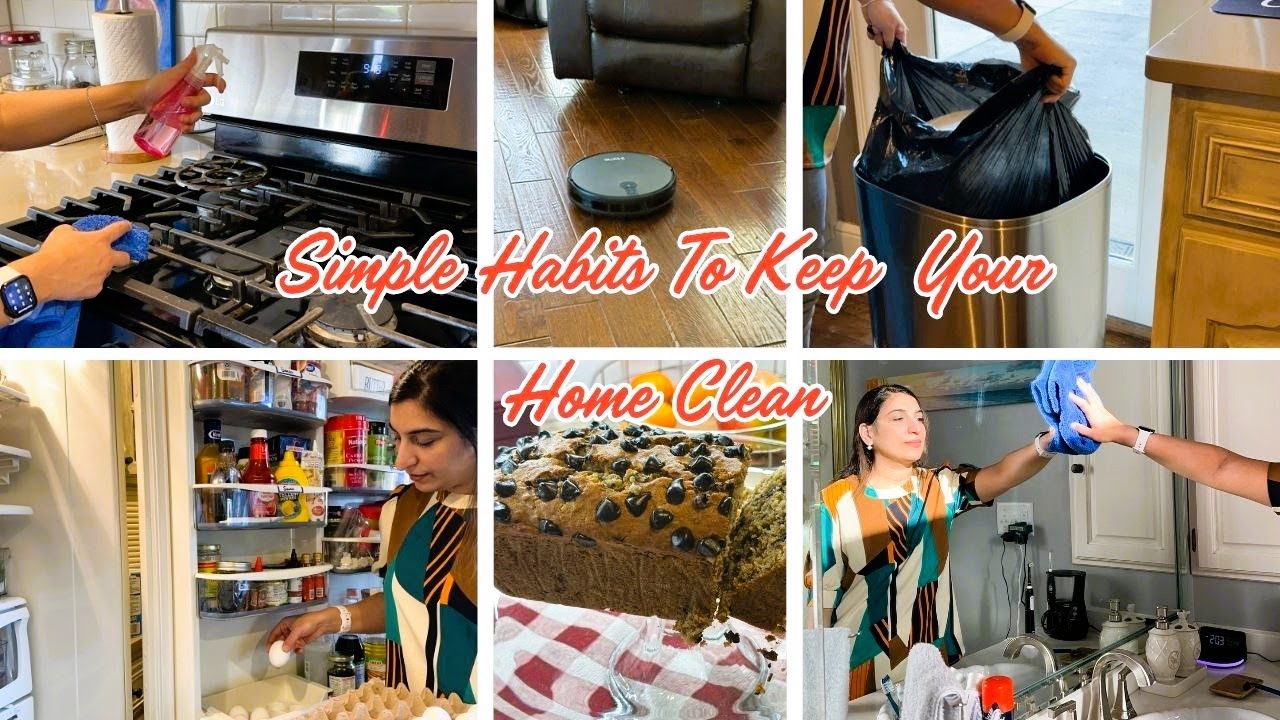 Simple Habits For Clean & Organized Home 🏠 | Quick & Easy Cleaning Tips ...