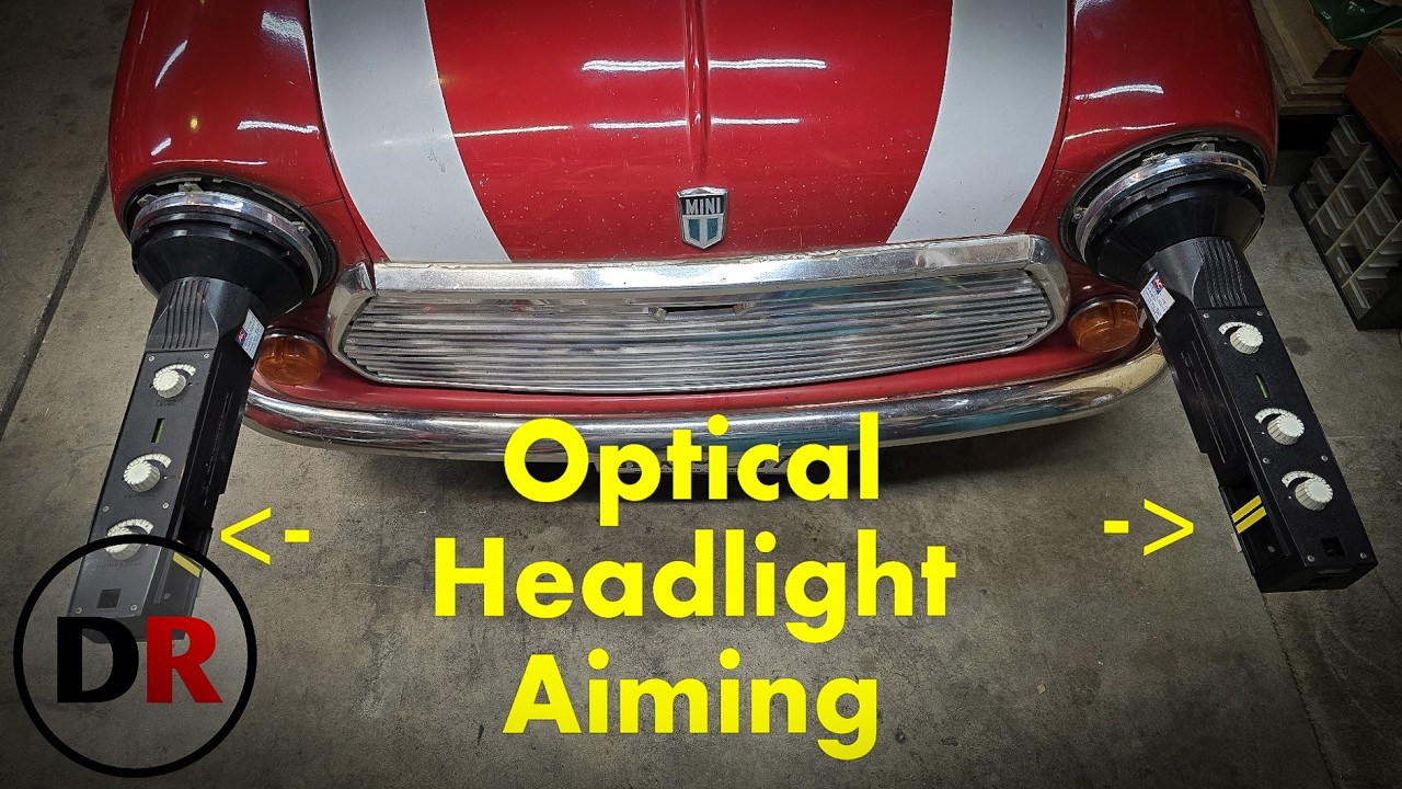 Headlights dim or badly adjusted? Classic mini headlight alignment with ...