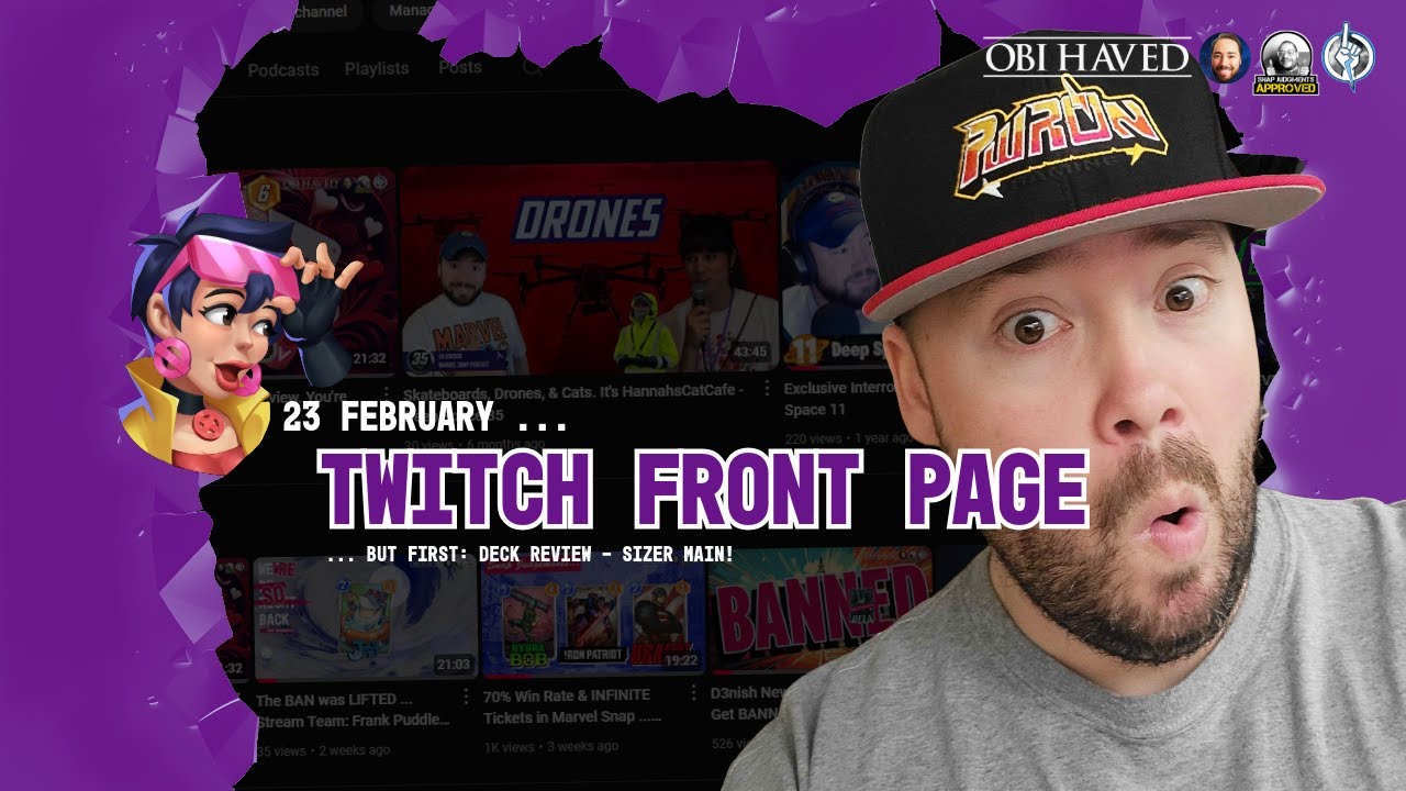 Twitch Front Page Announcement & Stream Team Deck Review - SIZER MAIN ...