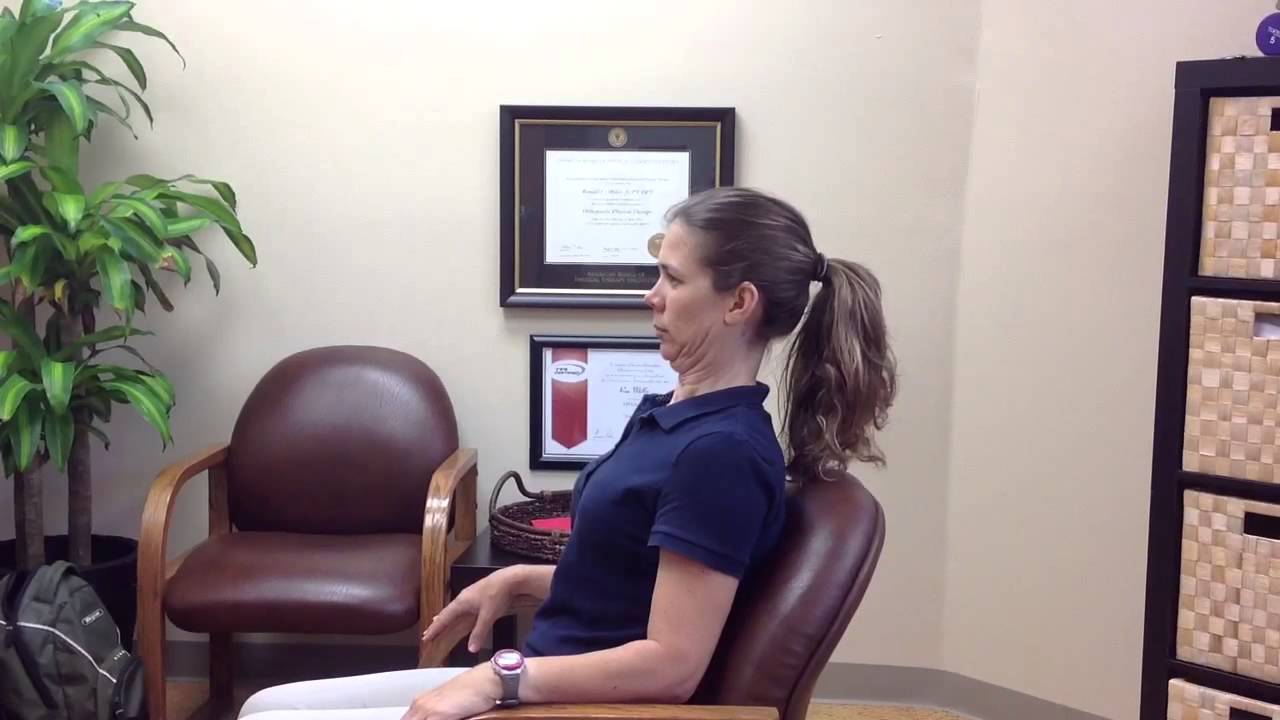 Neck retraction with extension | Pursuit Physical Therapy - YouTube