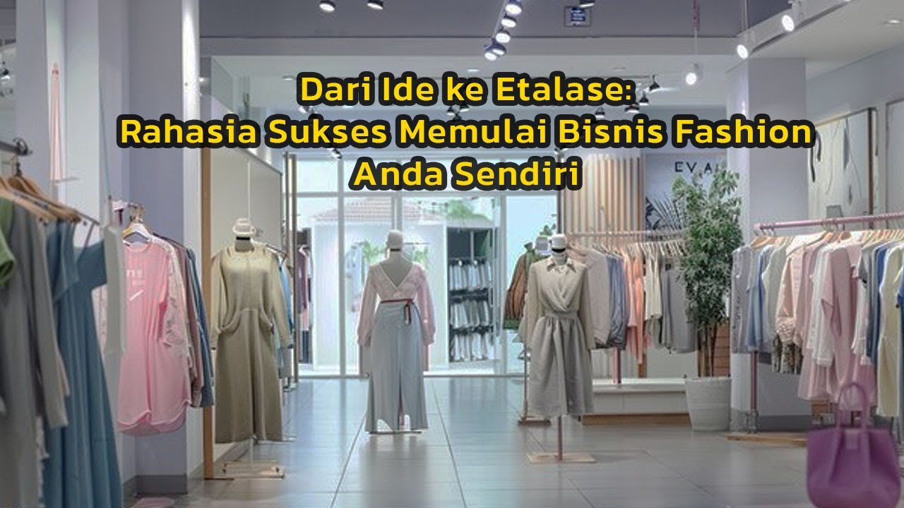 Rahasi Cara memulai bisnis fashion: Dari ide hingga ke etalase, Mulai ...