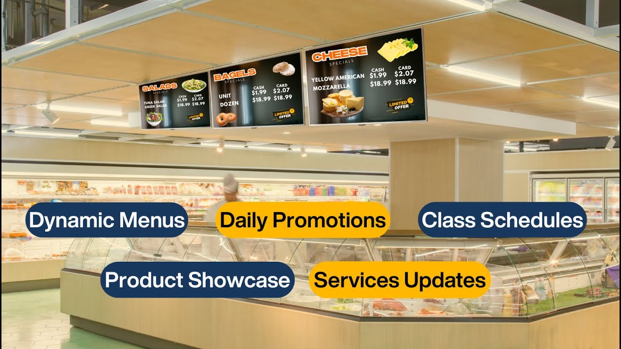 Smart Display Pro, Live Marketing and Menus - YouTube