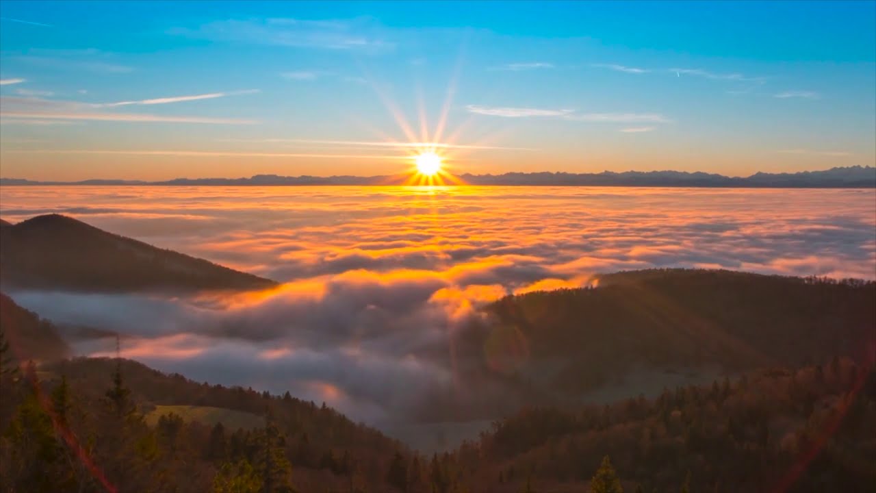 Sunrise Time-Lapse | Mountain views of the rising sun - YouTube