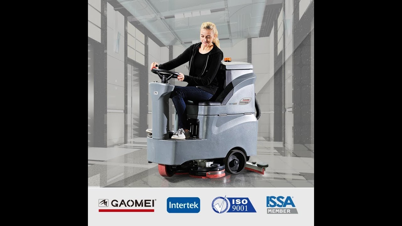 GM-MINI Compact Auto Ride on Floor Scrubber - YouTube