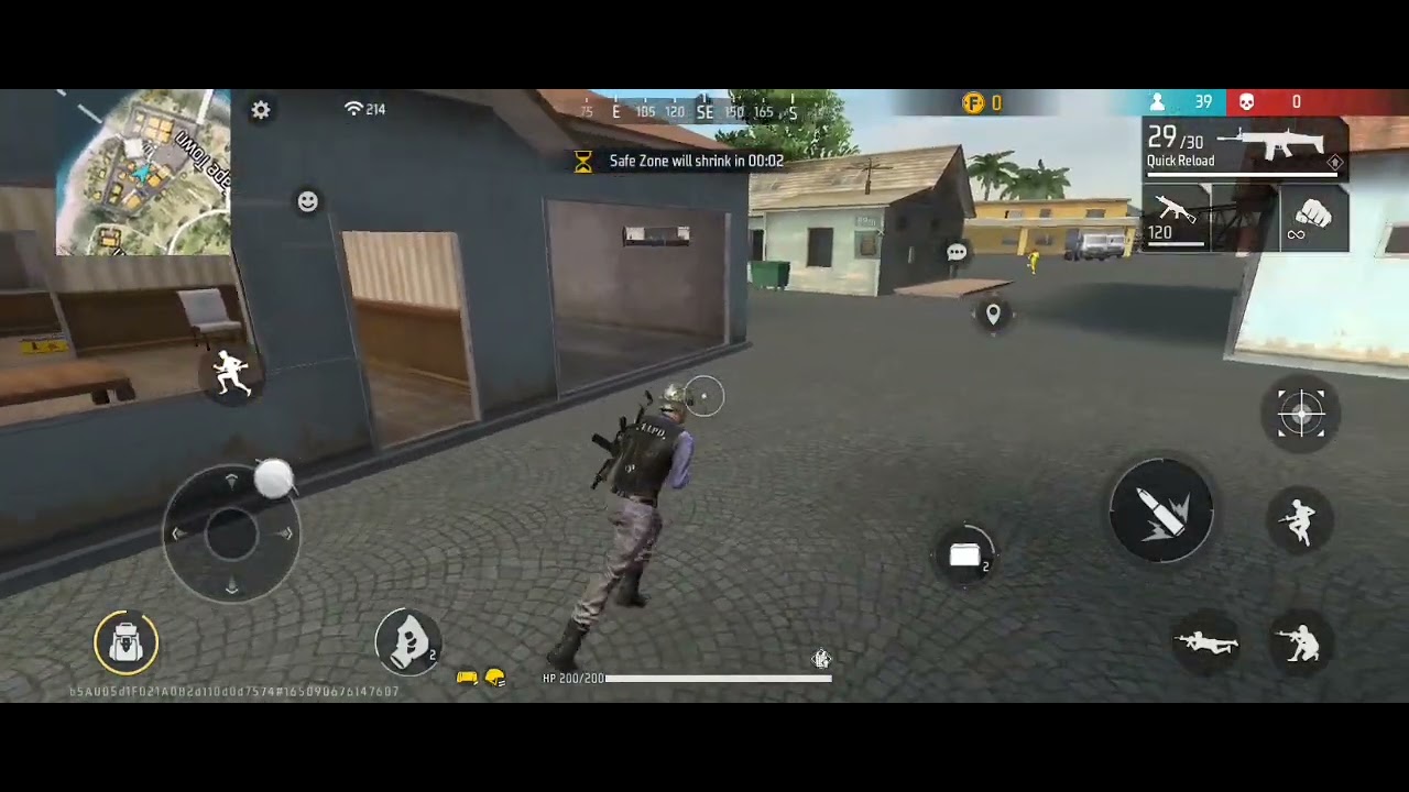 My first gameplay Free fire - YouTube
