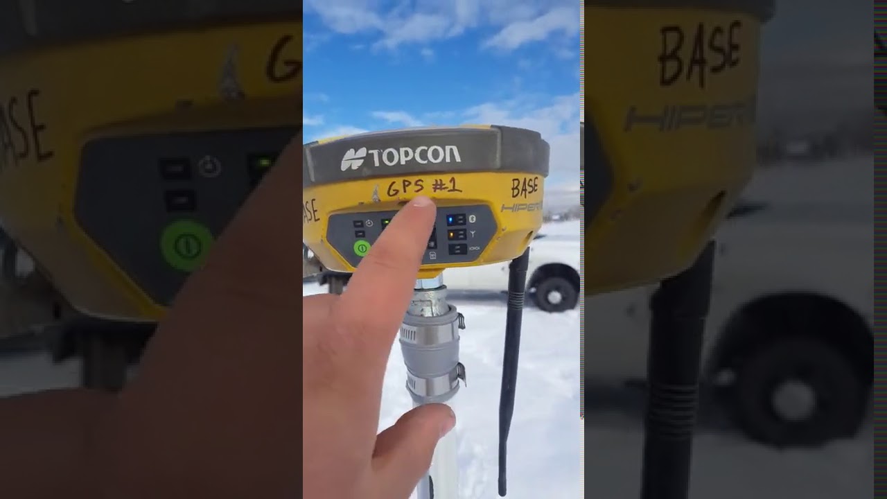 How to set up topcon base station GPS ??? - YouTube