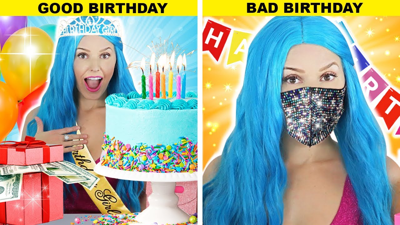 Good Birthday vs Bad Birthday Party Challenge Jenn Barlow LIVE - YouTube