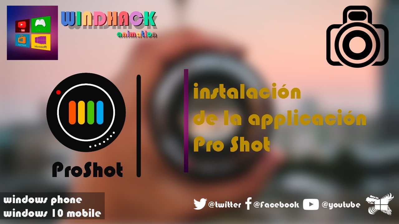 Instalar ProShot para Windows Mobile - YouTube
