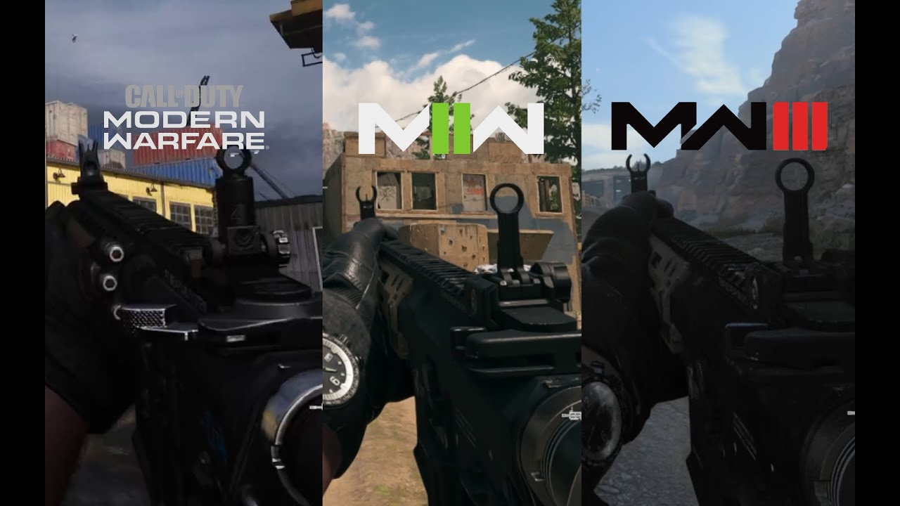 M4A1 Weapon Comparison - MW2019/MWII/MWIII - YouTube