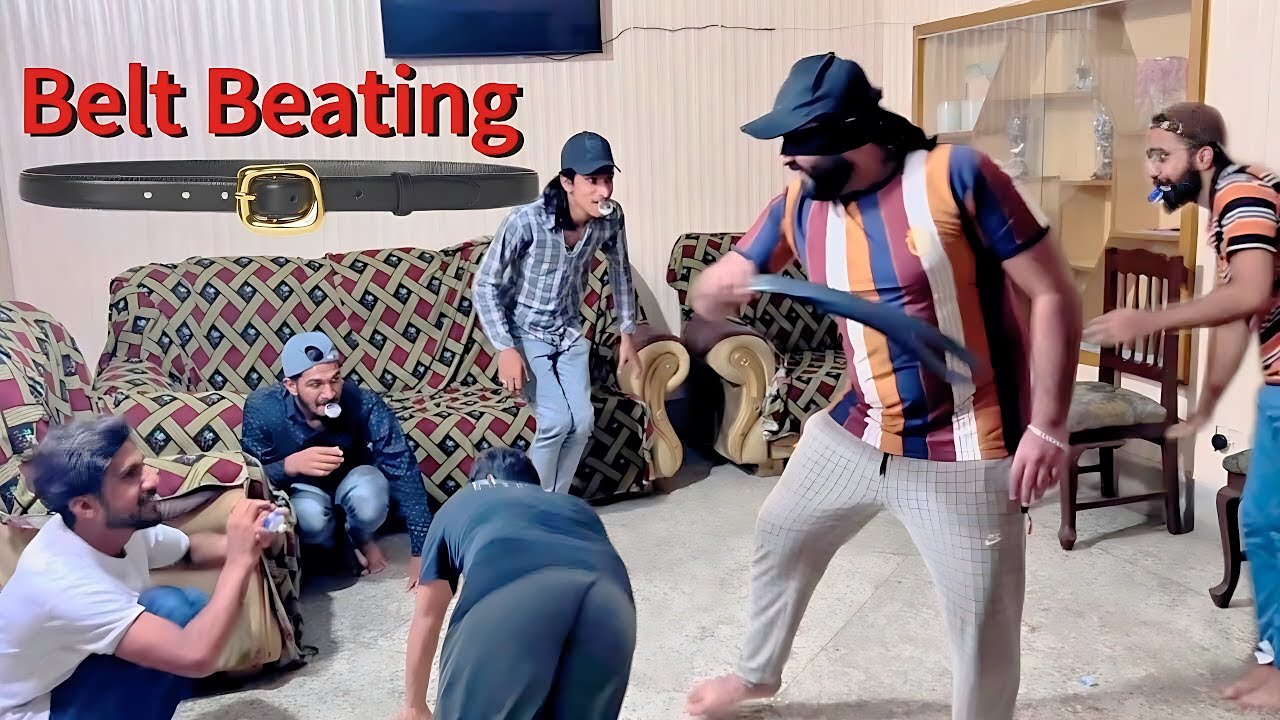 Belt k Sath Chatrol | Screaming Game beating with Belt blindly ...