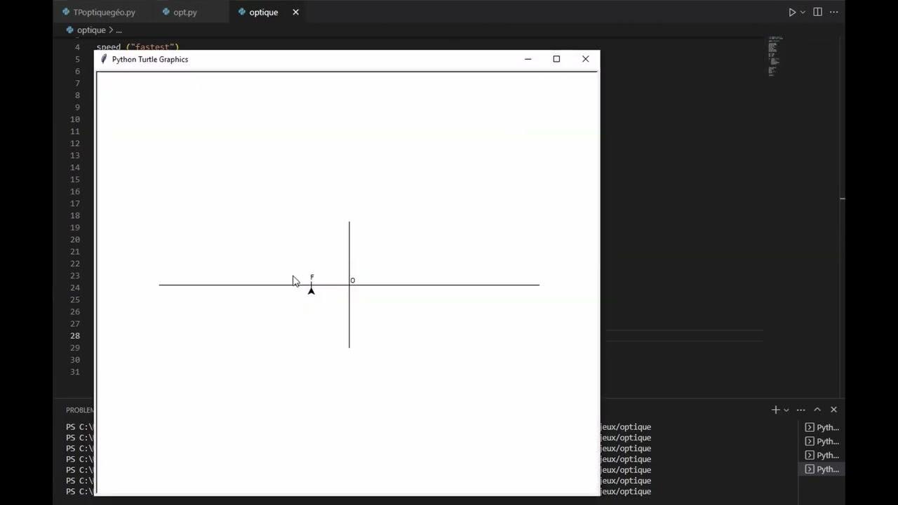 Tuto Python optique géométrique - YouTube
