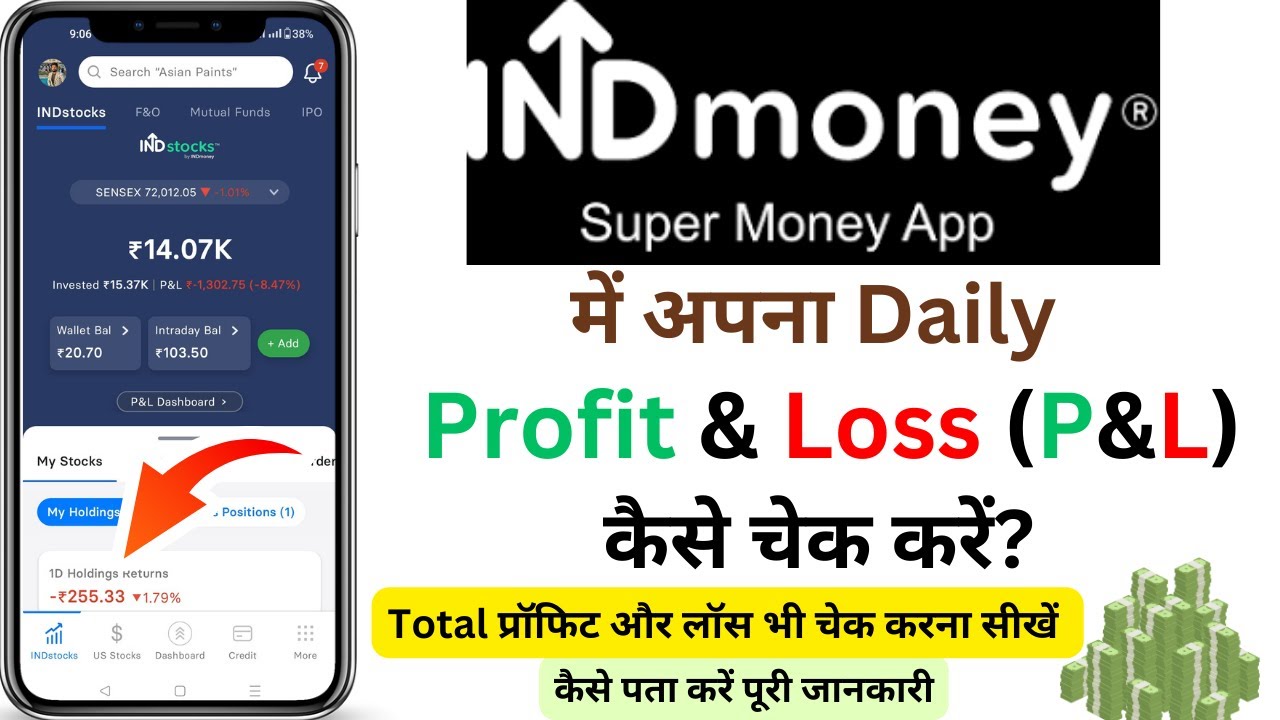 How to Check Daily Profit and Loss (P&L) in INDmoney App? How To Use ...