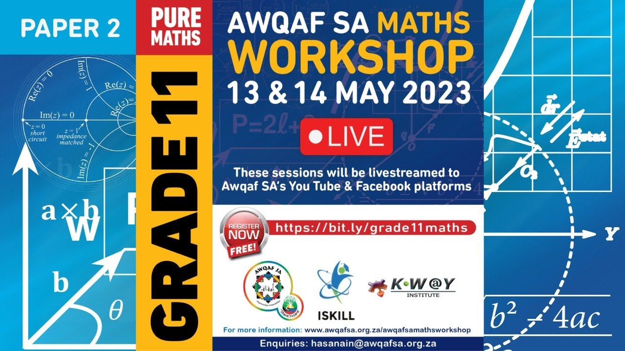 Awqaf SA Grade 11 Maths Workshop - Paper 2 - YouTube
