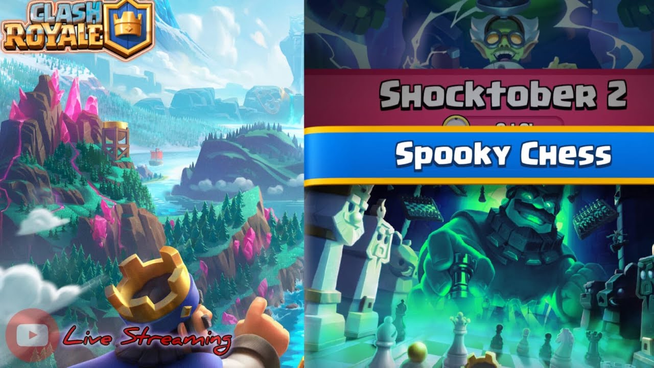 spooky chess time | Clash Royale | Live🔴 - YouTube