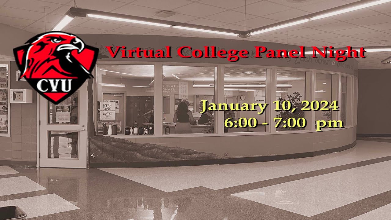 CVU Virtual College Panel Night - YouTube