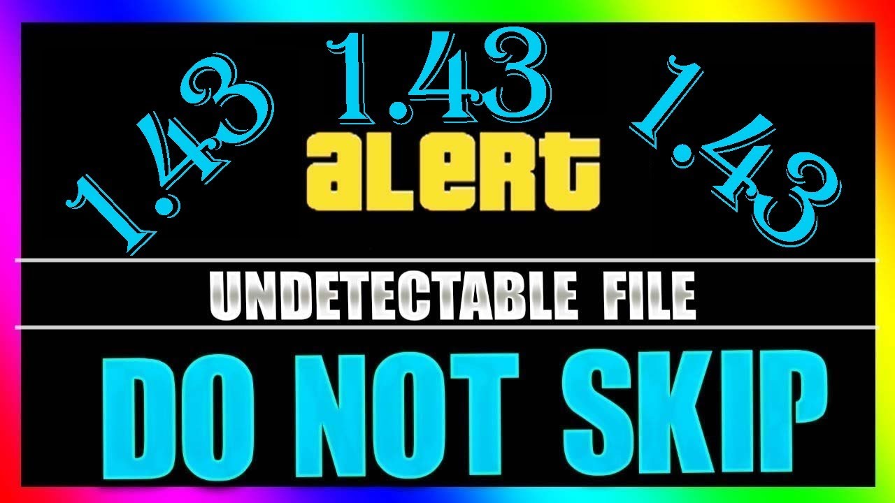 GTA 5 Online 1.43 SAFEST BAN PROTECTION EVER (UNDETECTABLE) - YouTube