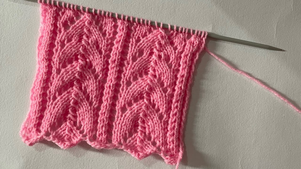 Pretty Knitting Stitch Pattern For Ladies Cardigans - YouTube