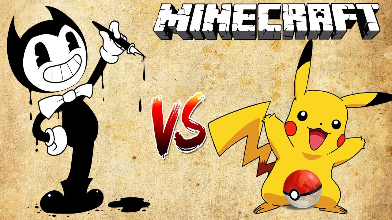 Minecraft POKEMON : PIKACHU VS BENDY AND THE INK MACHINE! | Modded Mini ...