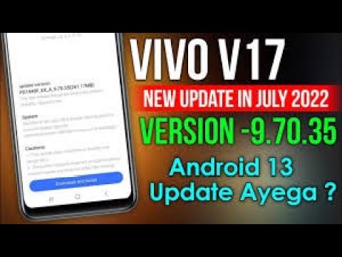 How to install android 13 update Vivo v17 pro | Vivo v17 pro update ...