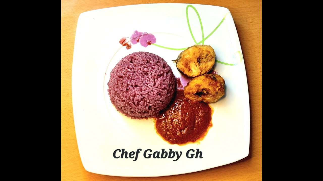 How to cook hibiscus healthy rice at home( sobolo rice) - YouTube