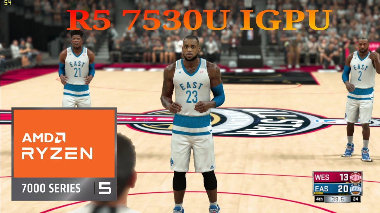 MSI Modern 15 B7M AMD Ryzen 5 7530U igpu AMD Radeon RX Vega 7 NBA 2K17 ...