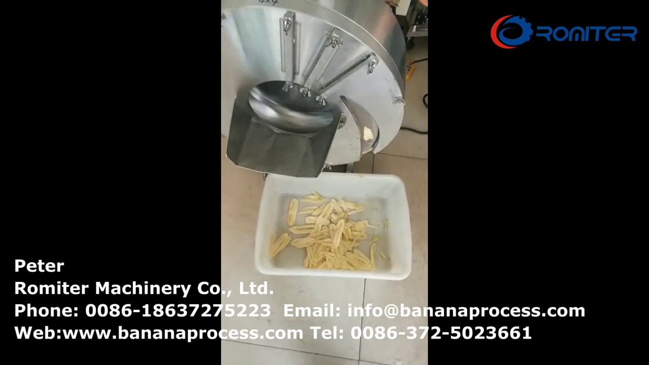Automatic Banana Long Slice Cutting Machine for Ecuador Customer - YouTube