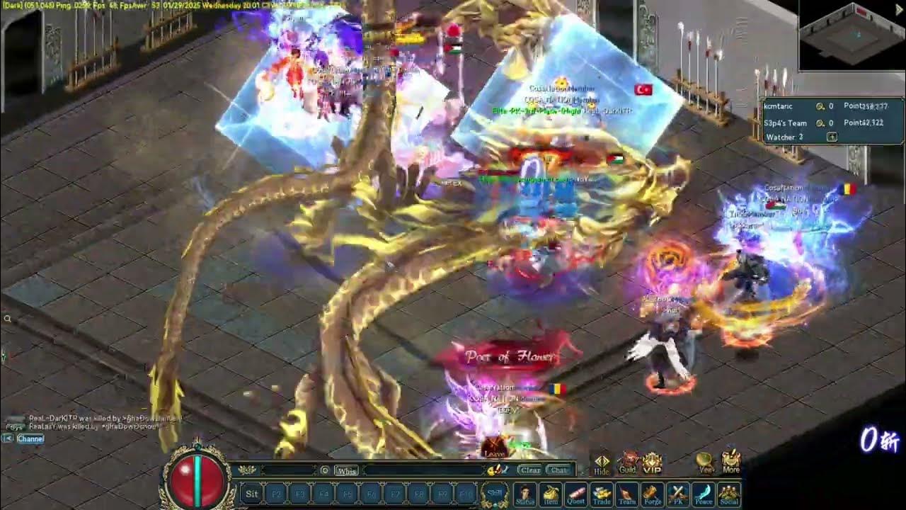 CONQUER ONLINE SKILL TEAM PK SERVE DARK 01/29/2025 - YouTube