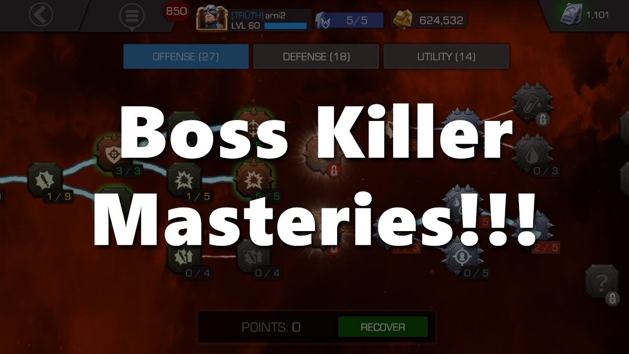 Boss Killer Masteries Guide - YouTube