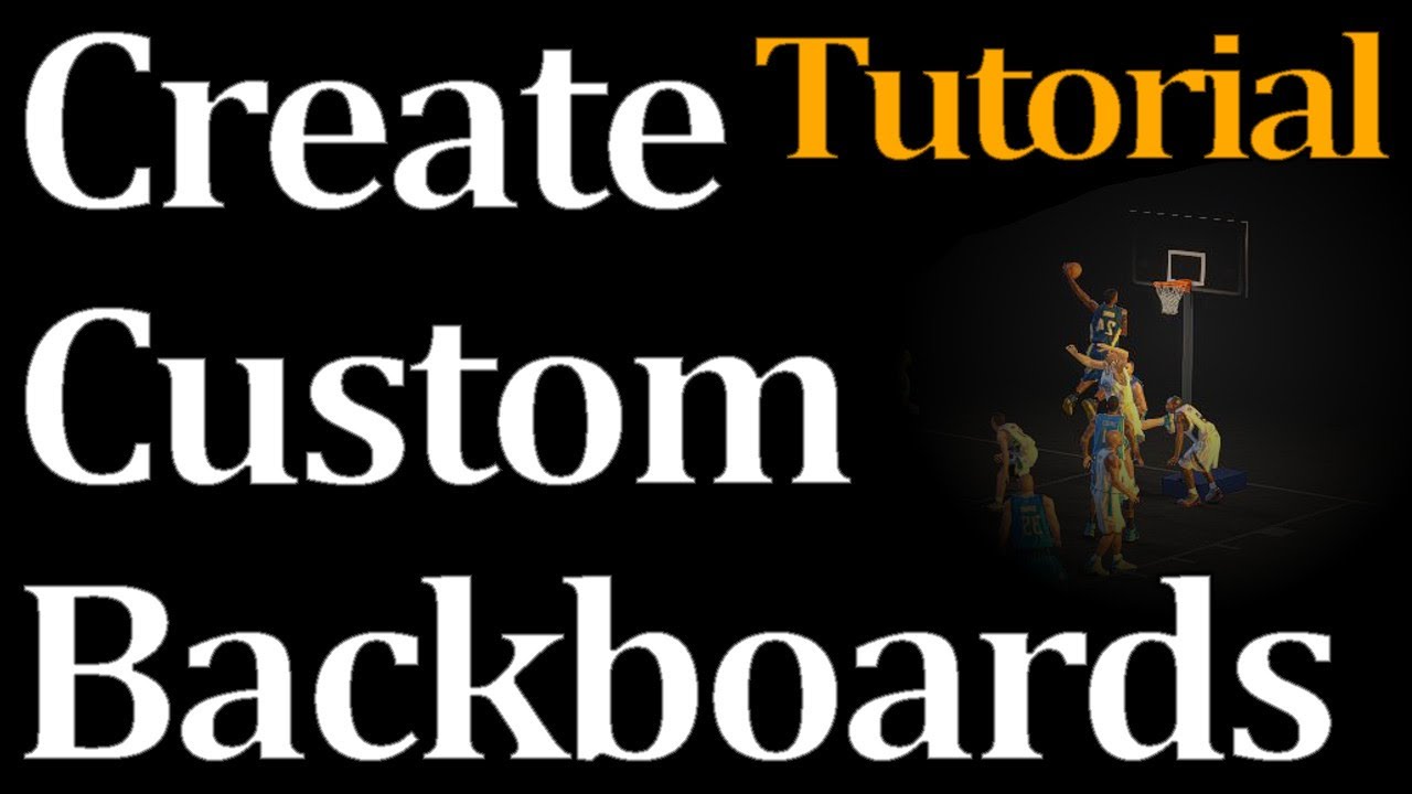 Creating Custom Backboards - NBA 2K Tutorial - YouTube