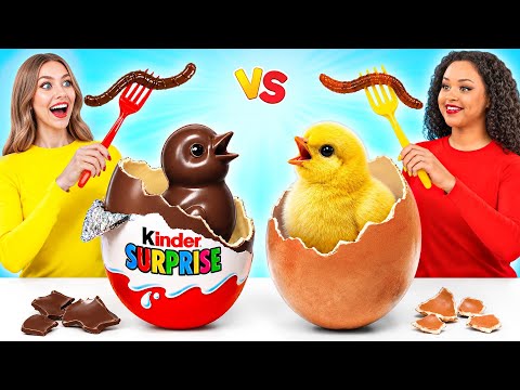 Schokolade vs Echtes Essen Challenge | Lustige Essensrezepte von Multi DO Challenge
