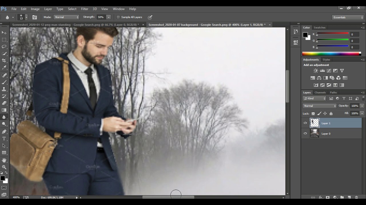 adobe photoshop cc tutorial background - YouTube
