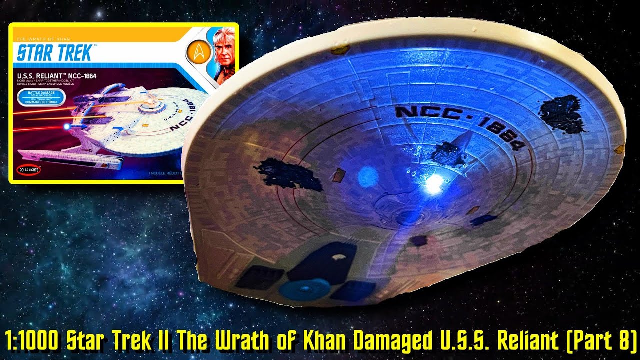 Star Trek II The Wrath of Khan Damaged U.S.S. Reliant Build with Lights ...