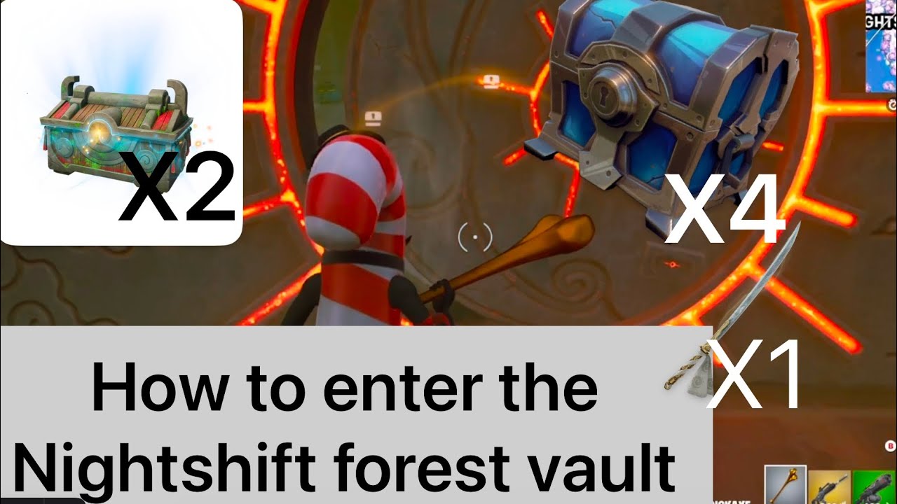 How to enter the nightshift forest vault in Fortnite chapter 6 - YouTube