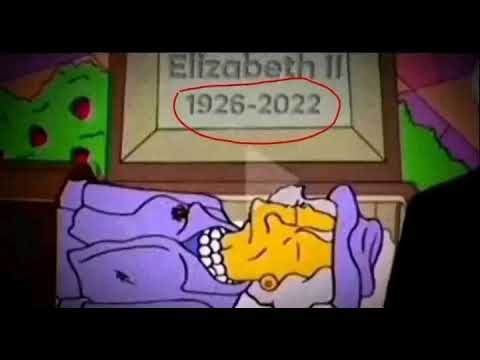 The Simpsons predict Elizabeth ll death - YouTube