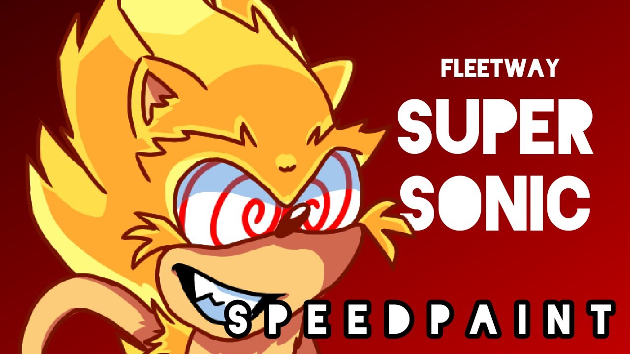 Fleetway Super Sonic | speedpaint - YouTube